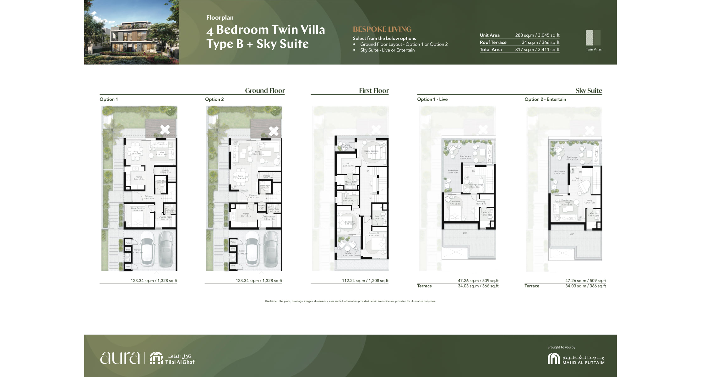 Discover Aura Gardens 4 Bedroom Premium Villas | Tilal Al Ghaf Dubai